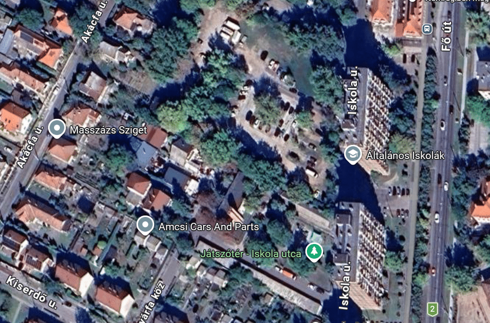 Dunakeszi is building a 200-space car park on the site of a demolished ...
